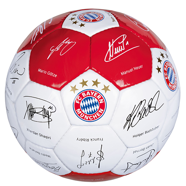 FC Bayern München Signature Ball mit Unterschriften 2014 / 2015 Größe 5 ...
